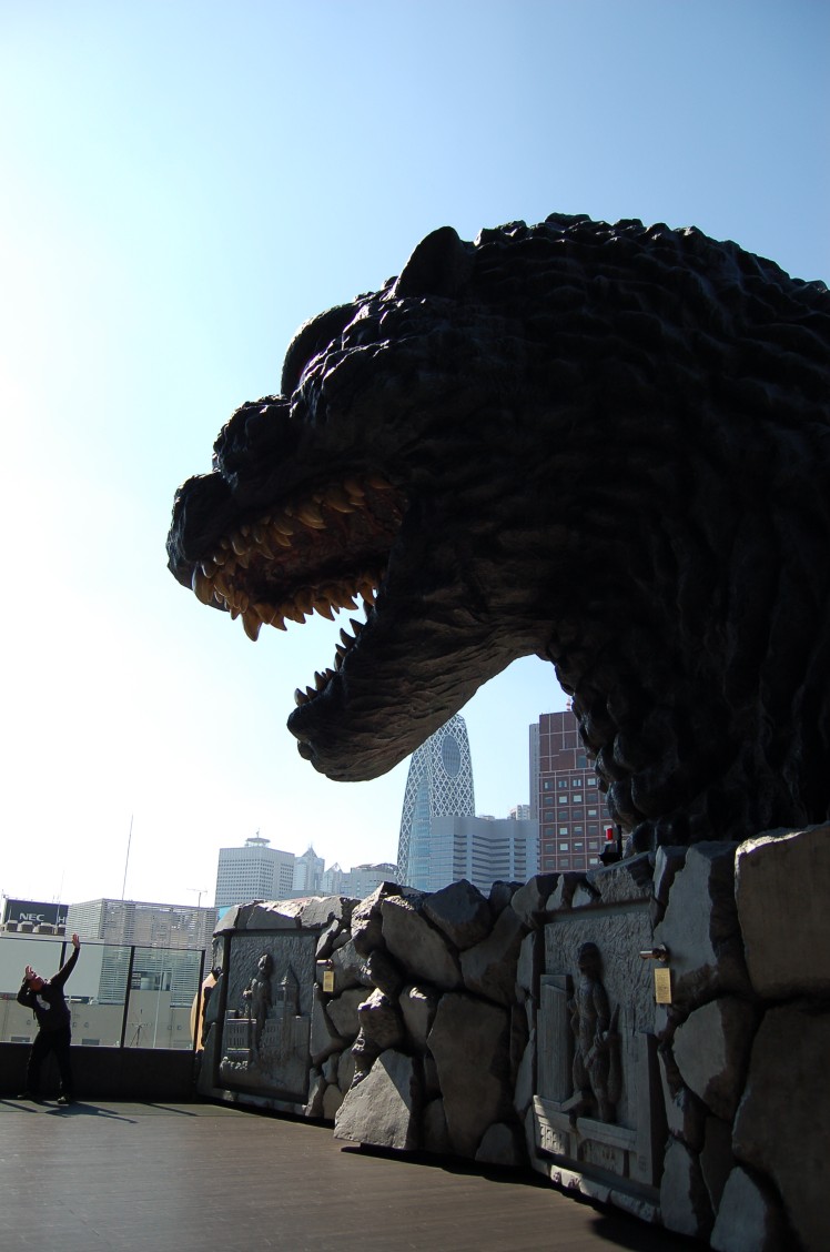 Godzilla’s head – Shinjuku – Our travels